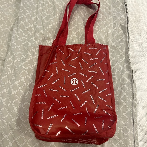 lululemon athletica | Bags | Lululemon Red Small Tote Bag New | Poshmark